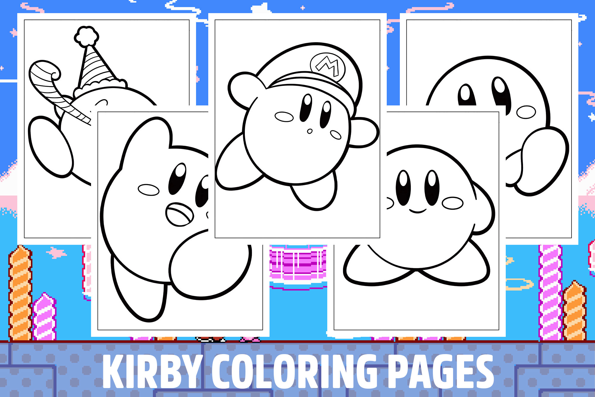 Kirby Coloring Pages for Kids, Girls, Boys, Teens Birthday School ...