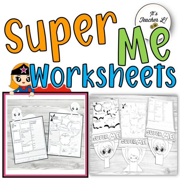 All About Me - Back To School Worksheets (Superhero Themed) | Made By ...