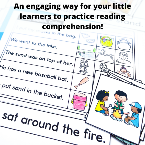 Reading Comprehension - Sentence & Picture Matching Activities for ...