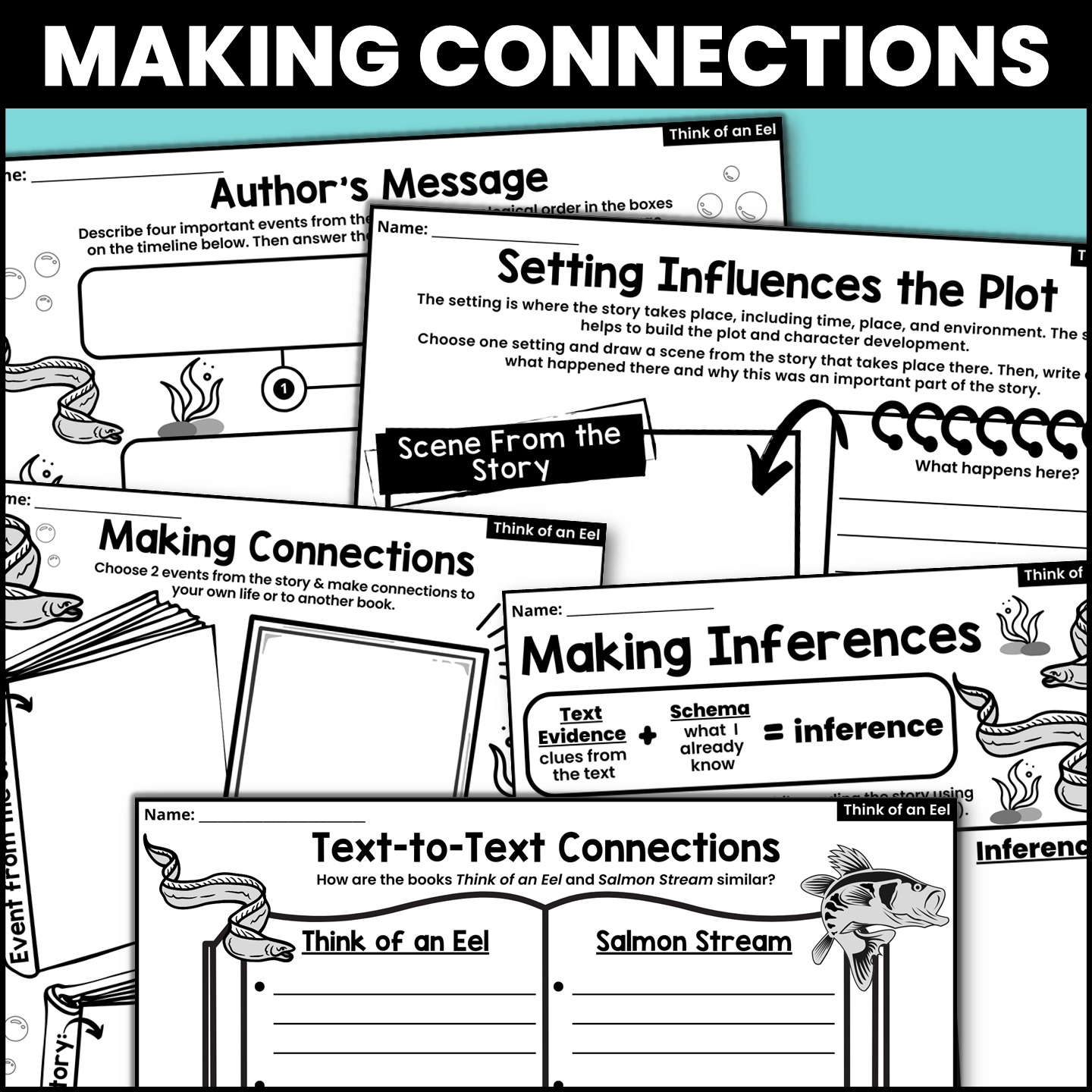 Think of an Eel Read Aloud Book Companion Activities for IRA | Made By ...