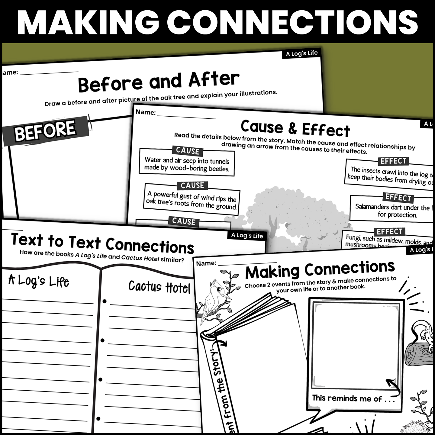 A Log's Life Read Aloud Book Companion Activities for IRA | Made By ...