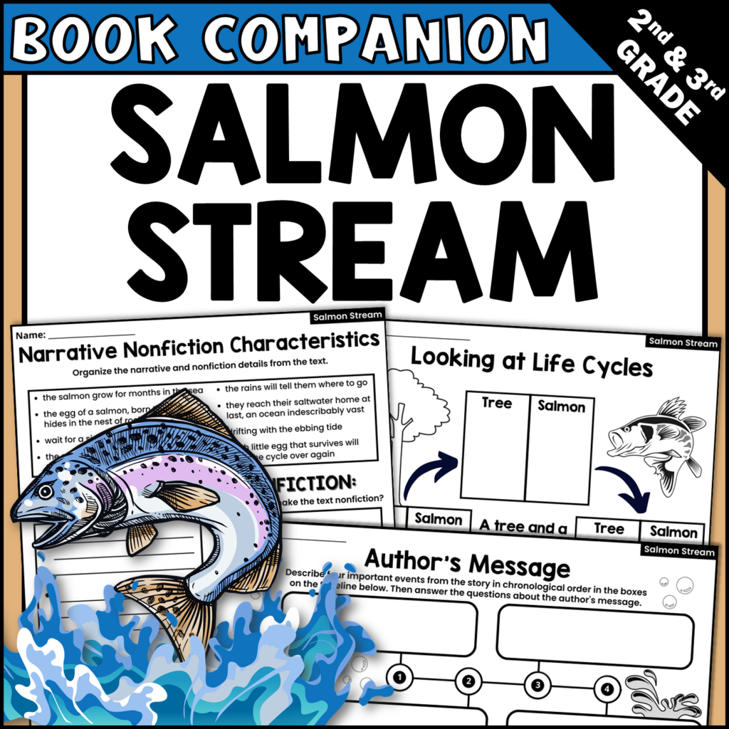 Salmon Stream Read Aloud Book Companion Activities for IRA | Made By ...
