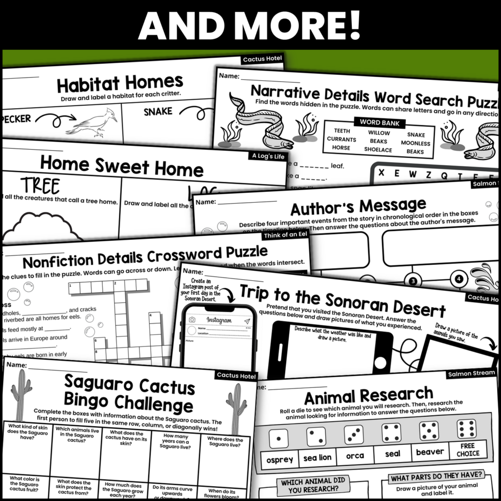 Exploring Narrative Nonfiction Texts Interactive Read Aloud Activities ...