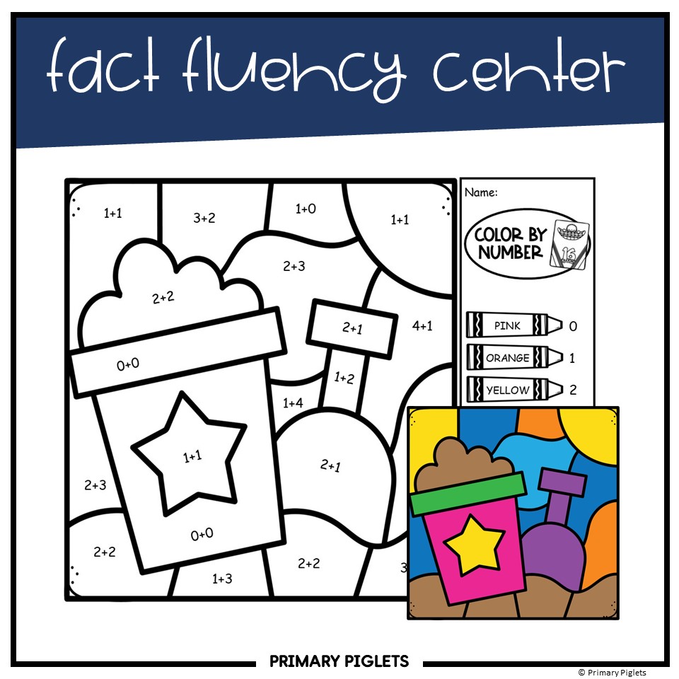 Summer Color by Number Addition to 5 Within 5 | Made By Teachers