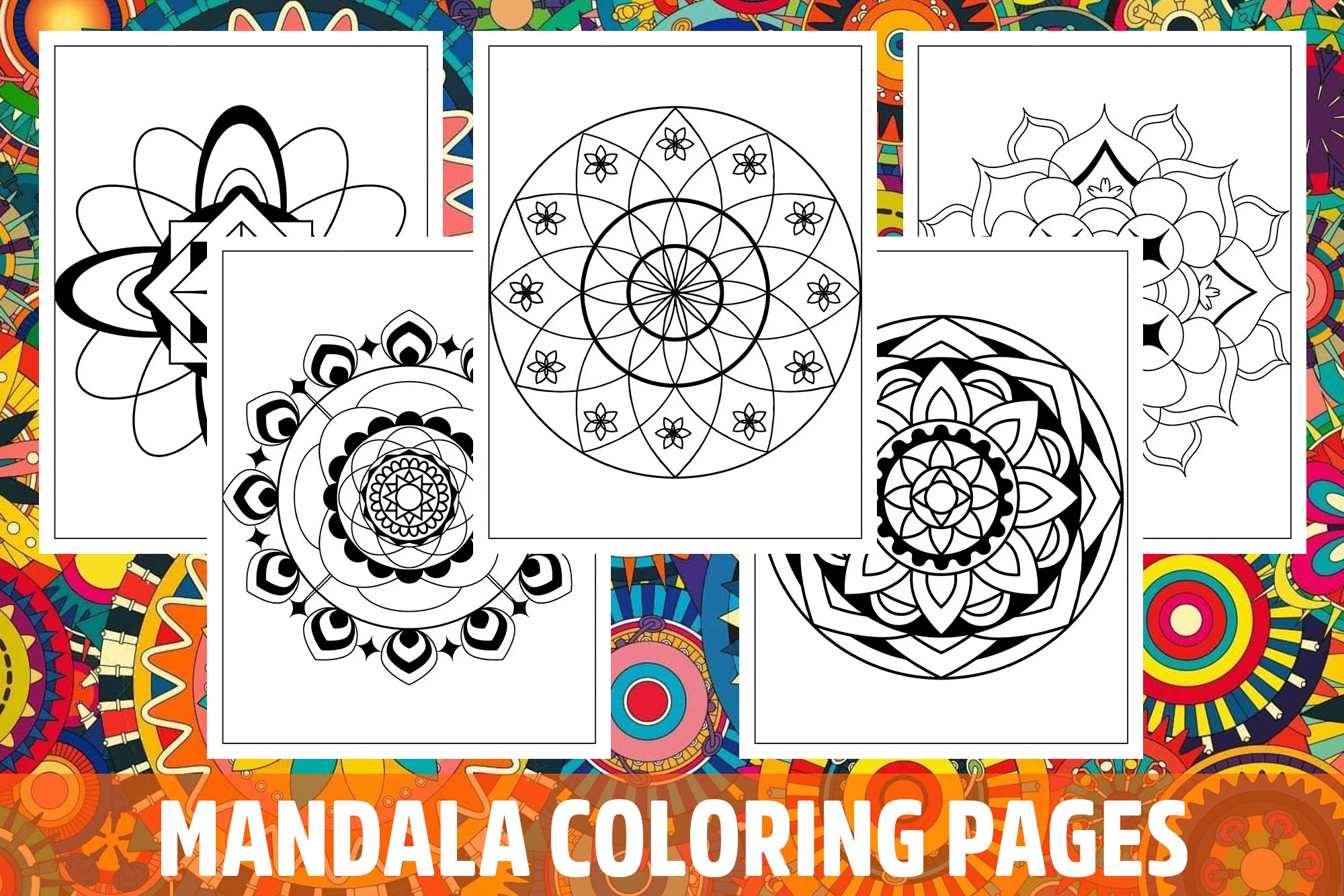 Mandala Coloring Pages for Kids, Girls, Boys, Teens Birthday School ...