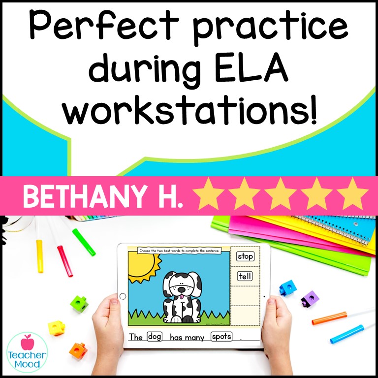 Short Vowel Phonics Sentences | Kindergarten Writing & 1st Grade ...