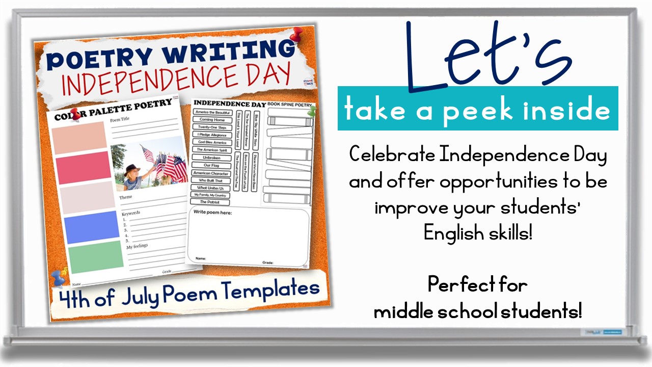 Independence Day Poetry Writing - 4th of July Poem Templates - Print ...