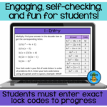 Factoring Review Escape Room Activity (Digital & Printable) | Made By ...