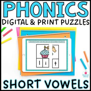 Short Vowels Phonics Games | CVC Words Review | Phonics Word Work ...