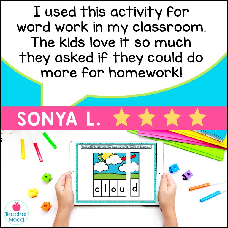 R Controlled Vowels and Diphthongs Phonics Games | Phonics Word Work ...