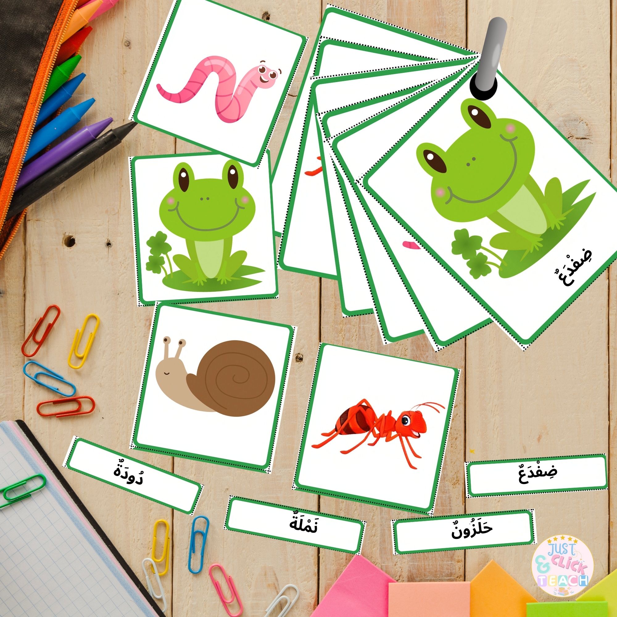 Arabic Spring Vocabulary Flashcards, Montessori 3-Part flashcards|ESL ...