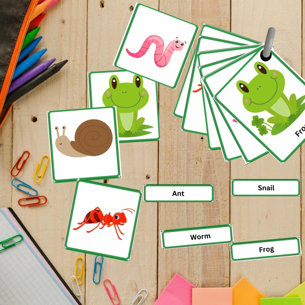 Spring Vocabulary Flashcards, Montessori 3-Part flashcards | ESL ...