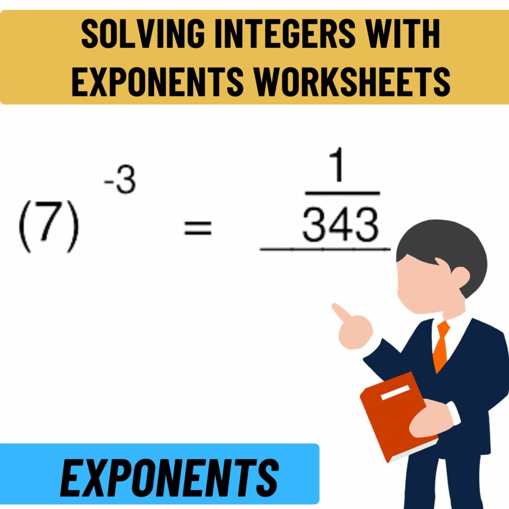 Exponents and Radicals - Solving Integers with Exponents Worksheets ...