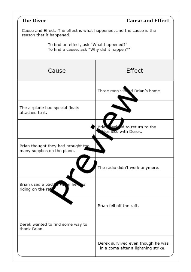Gary Paulsen "The River" worksheets | Made By Teachers