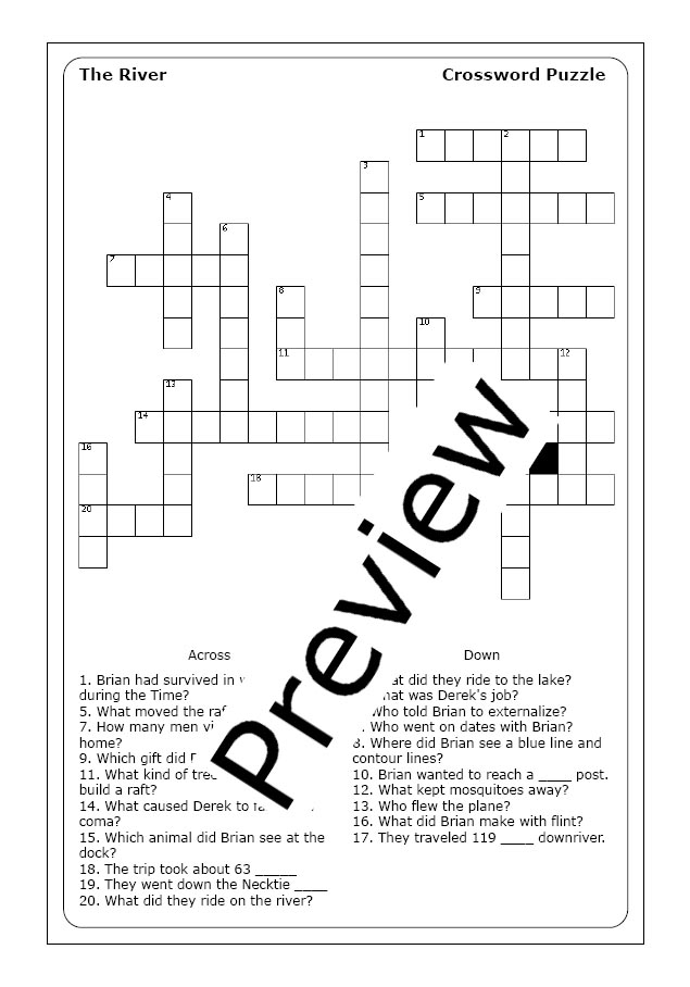 Gary Paulsen "The River" worksheets | Made By Teachers