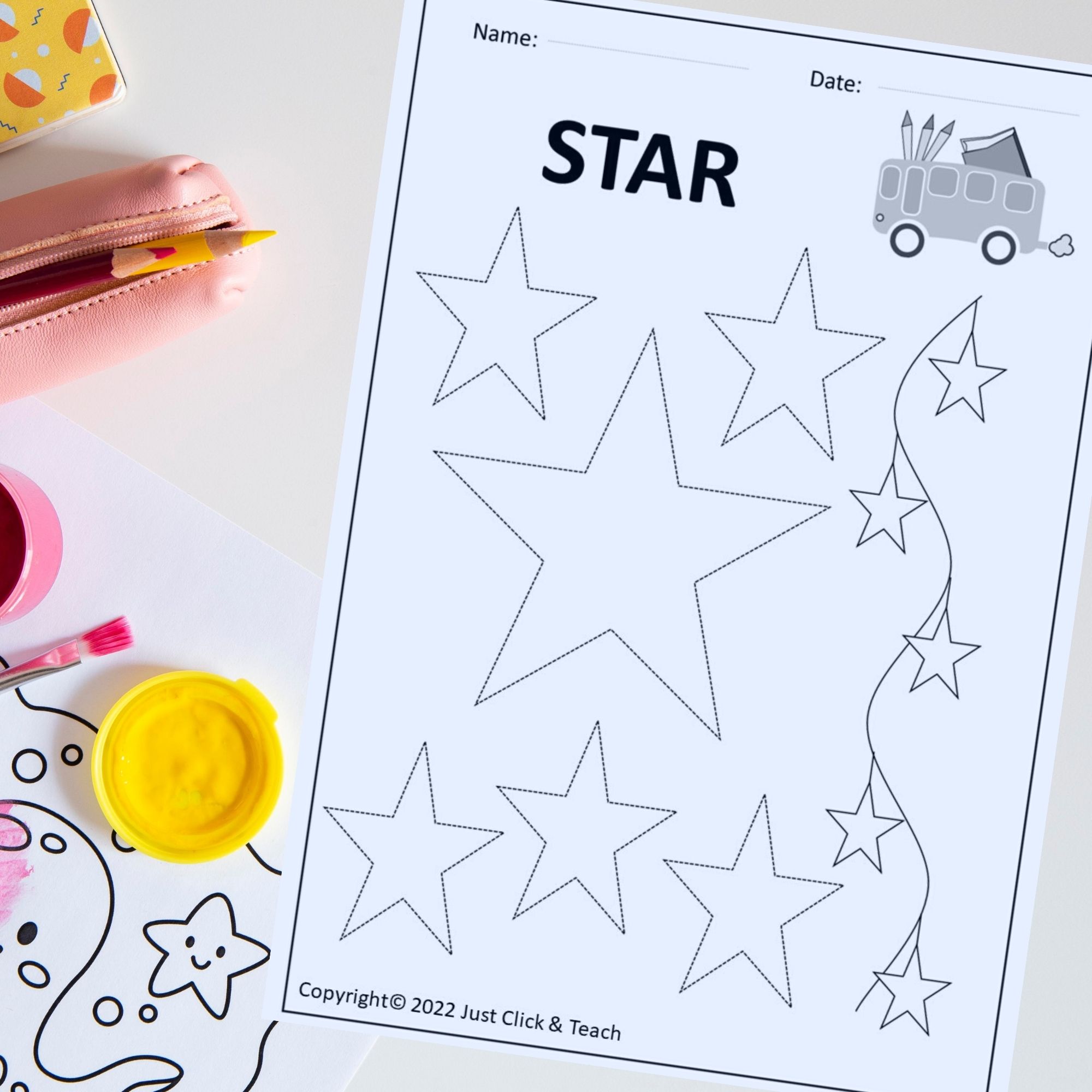 Free Trace the Shapes Tracing Worksheets | preschool pre-k worksheets ...