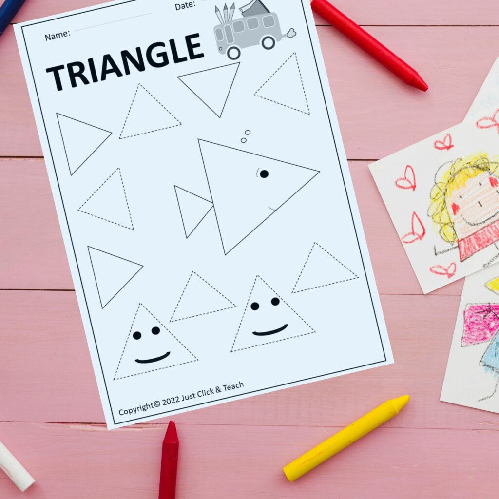 Free Trace the Shapes Tracing Worksheets | preschool pre-k worksheets ...