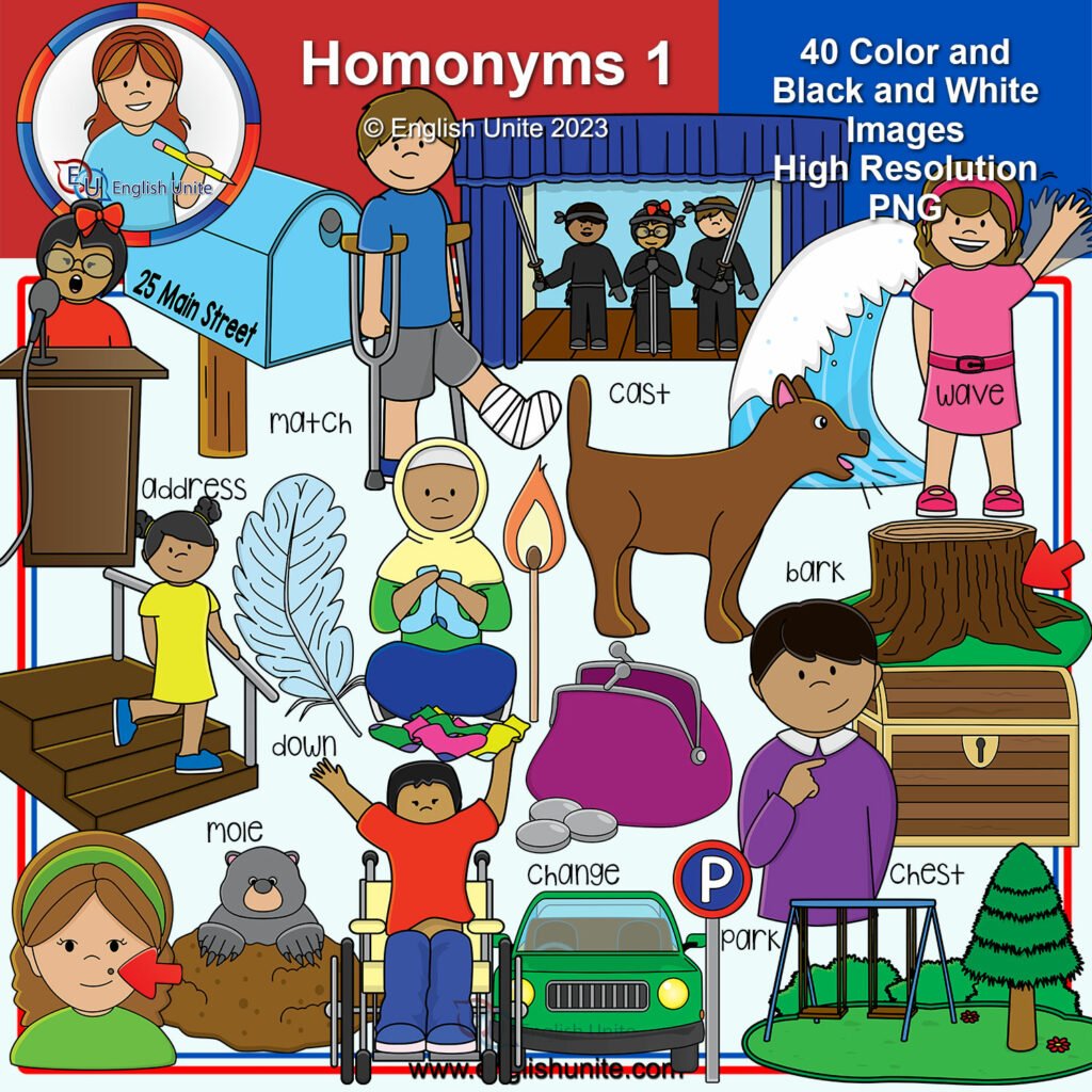 Clip Art - Homonyms Bundle | Made By Teachers