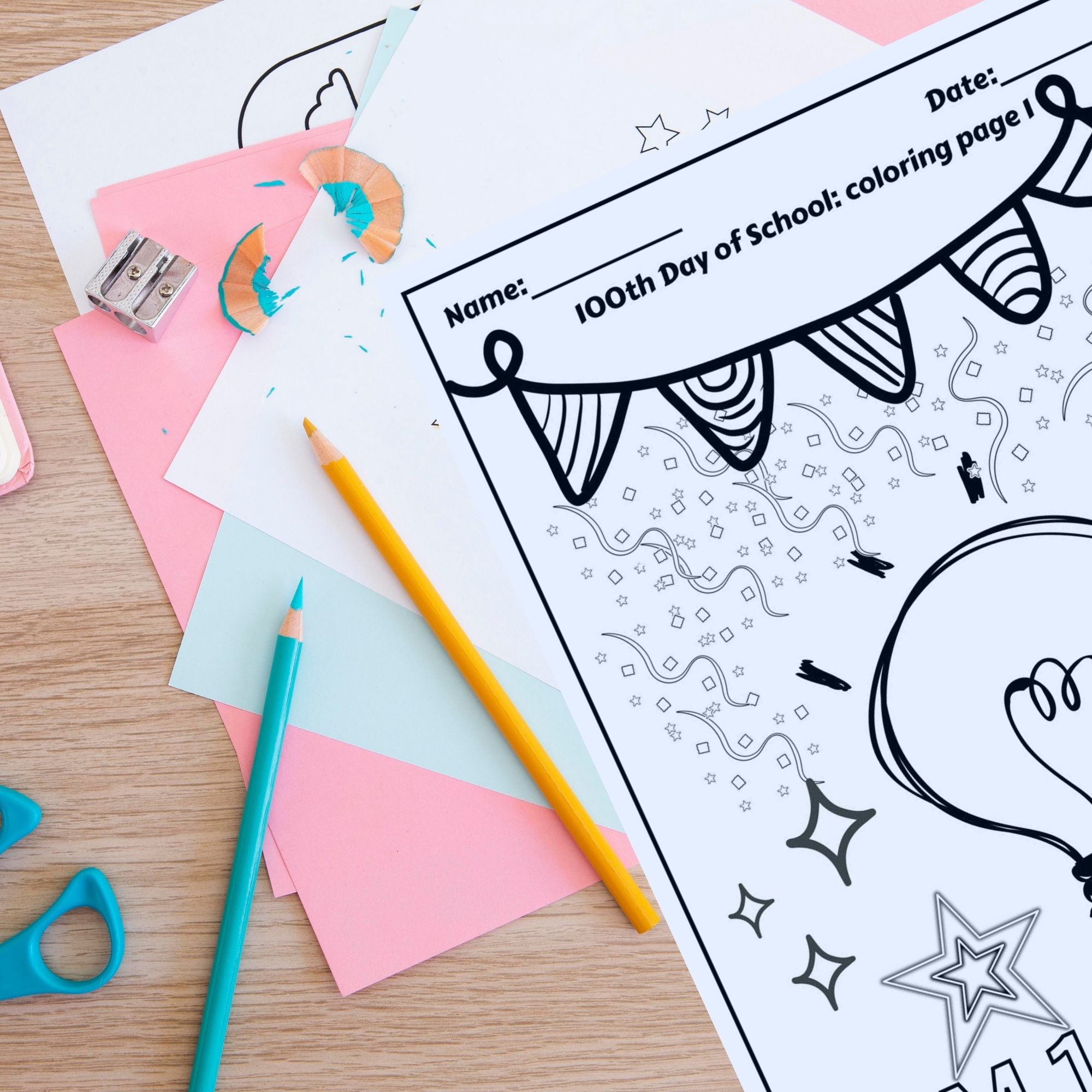 FREE 100 days of school NO PREP activities | No prep worksheets ...