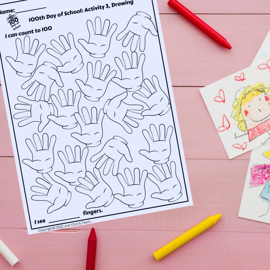 100 days of school NO PREP activities worksheets | puzzles| Coloring ...