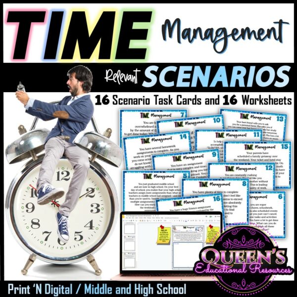 Time Management Scenarios | Time Management Situation Cards ...