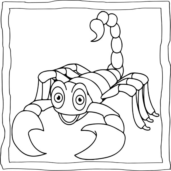 Scorpion Coloring Book : Easy and Fun Scorpions Coloring Pages for Kids ...