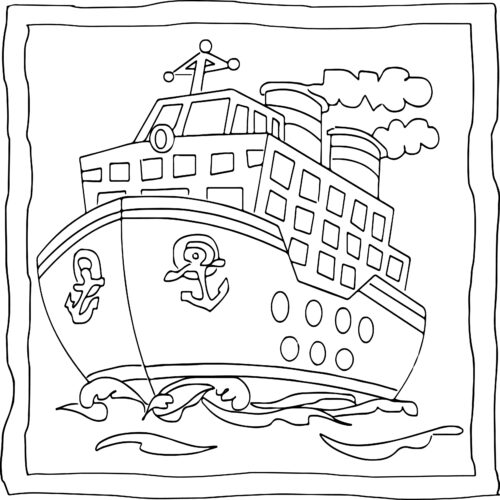 Boat Coloring Book : Easy and Fun Boats Coloring Pages for Kids | Made ...