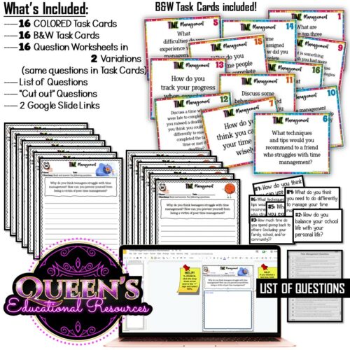 Time Management Writing and Discussion Questions | Time Management ...