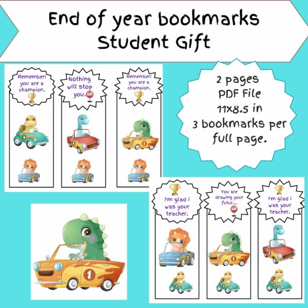 End of year Bookmarks student gift | Made By Teachers