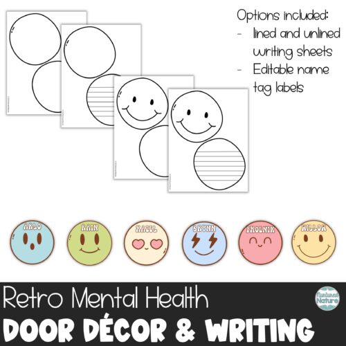 Editable Back to School Bulletin Board – Mental Health Door Decor with ...