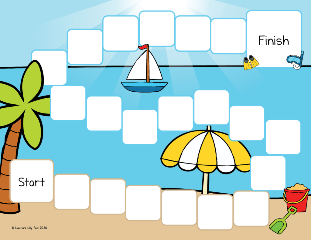 Summer Beach Path Game | Made By Teachers