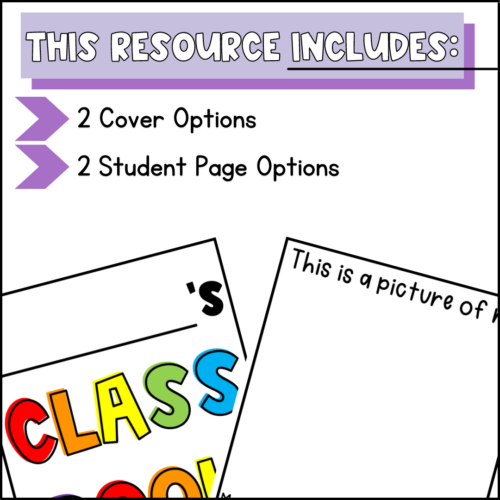 FREE All About Me Class Book for Back to School - Classroom Community ...