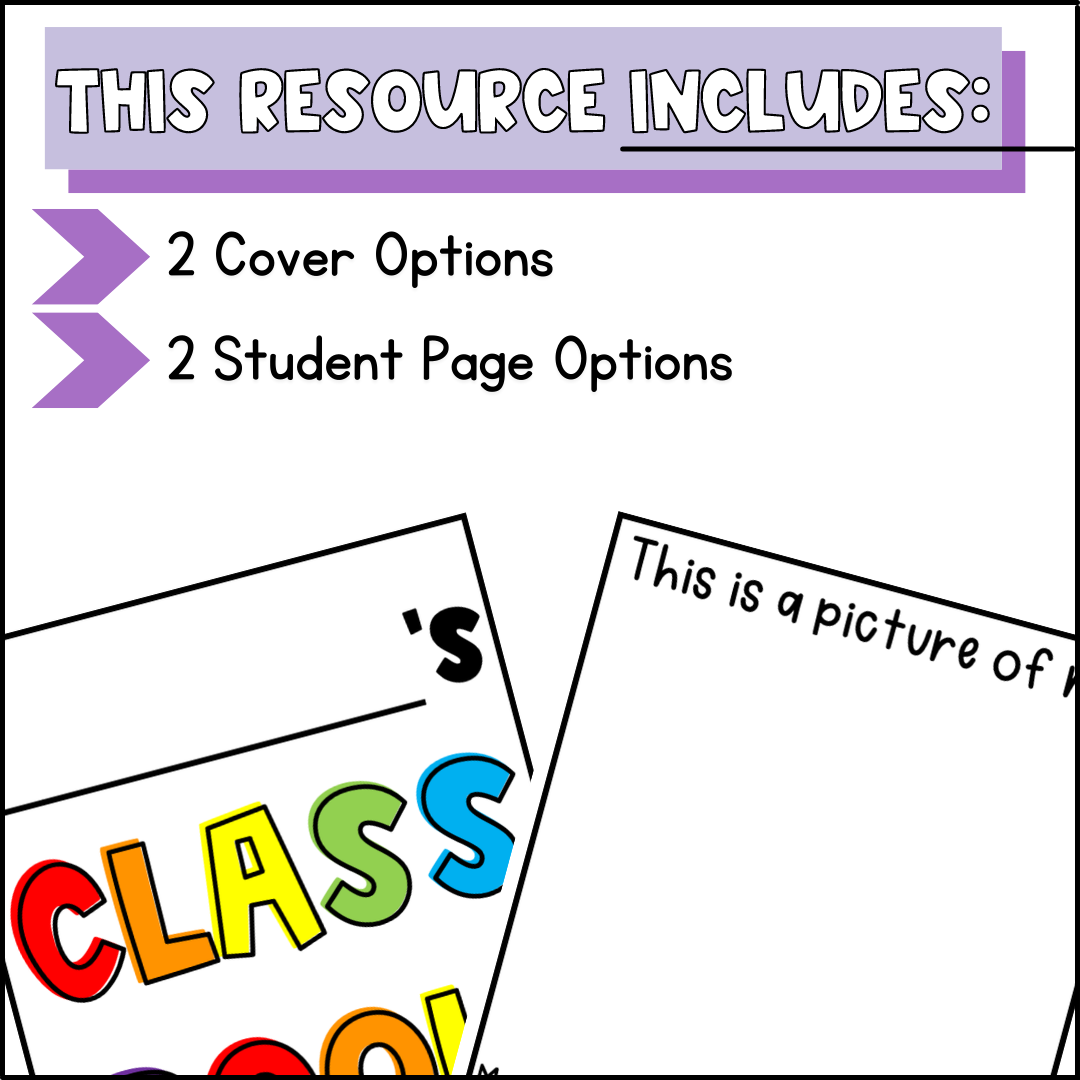 FREE All About Me Class Book for Back to School - Classroom Community ...