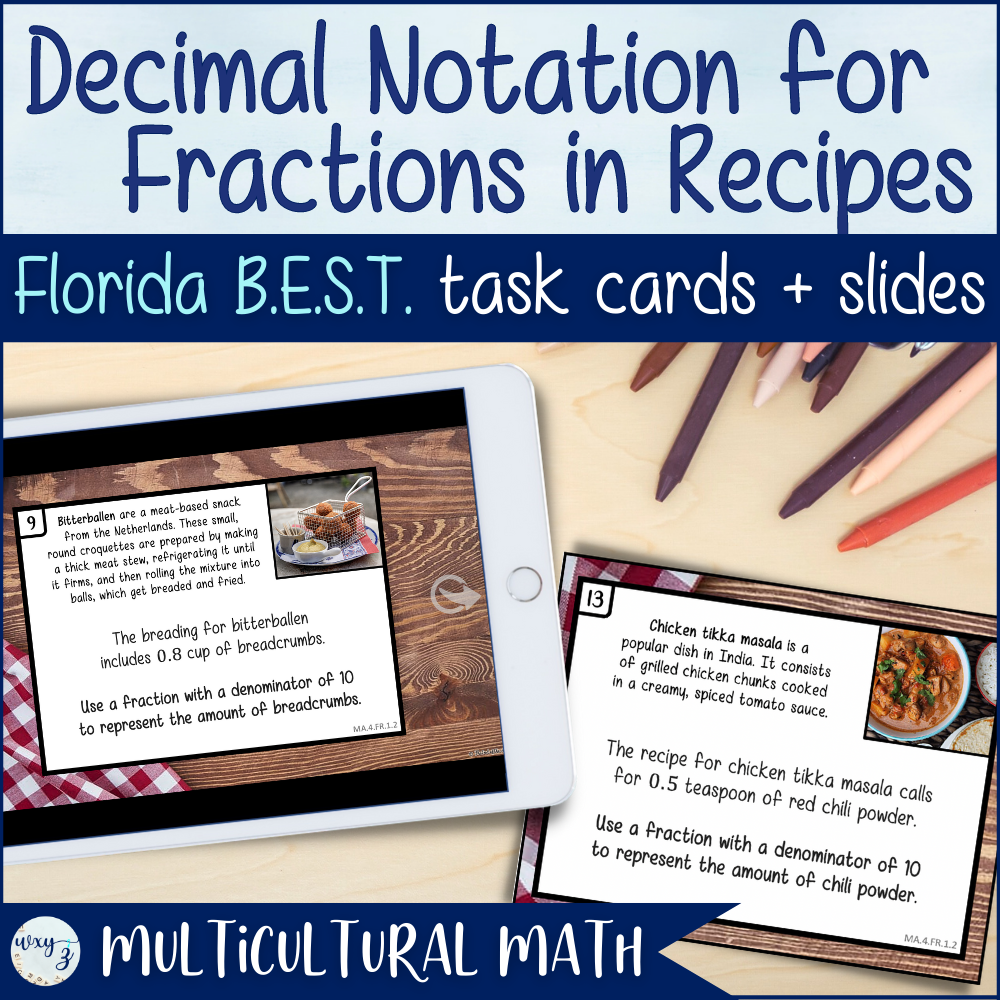 Relate Fractions and Decimals in Diverse Recipes - Florida BEST MA.4.FR ...