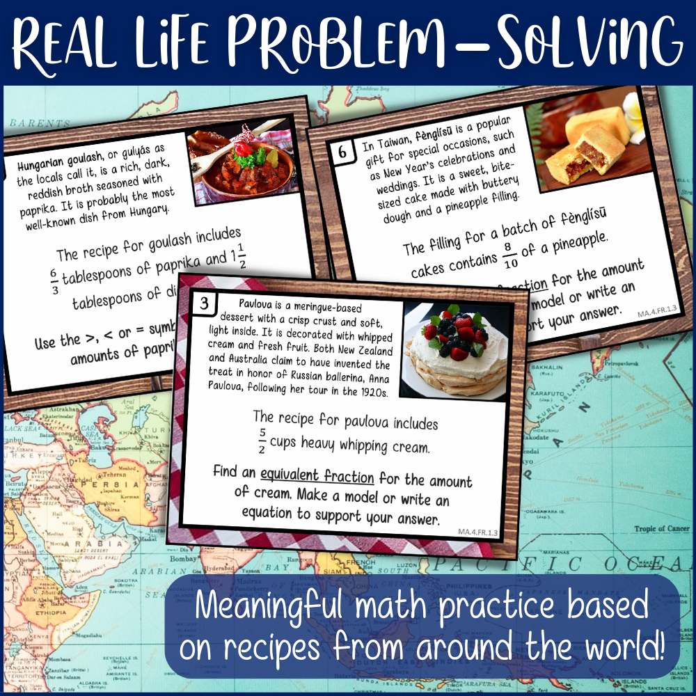 Equivalent Fractions & Compare Fractions in Recipes - Florida BEST MA.4 ...