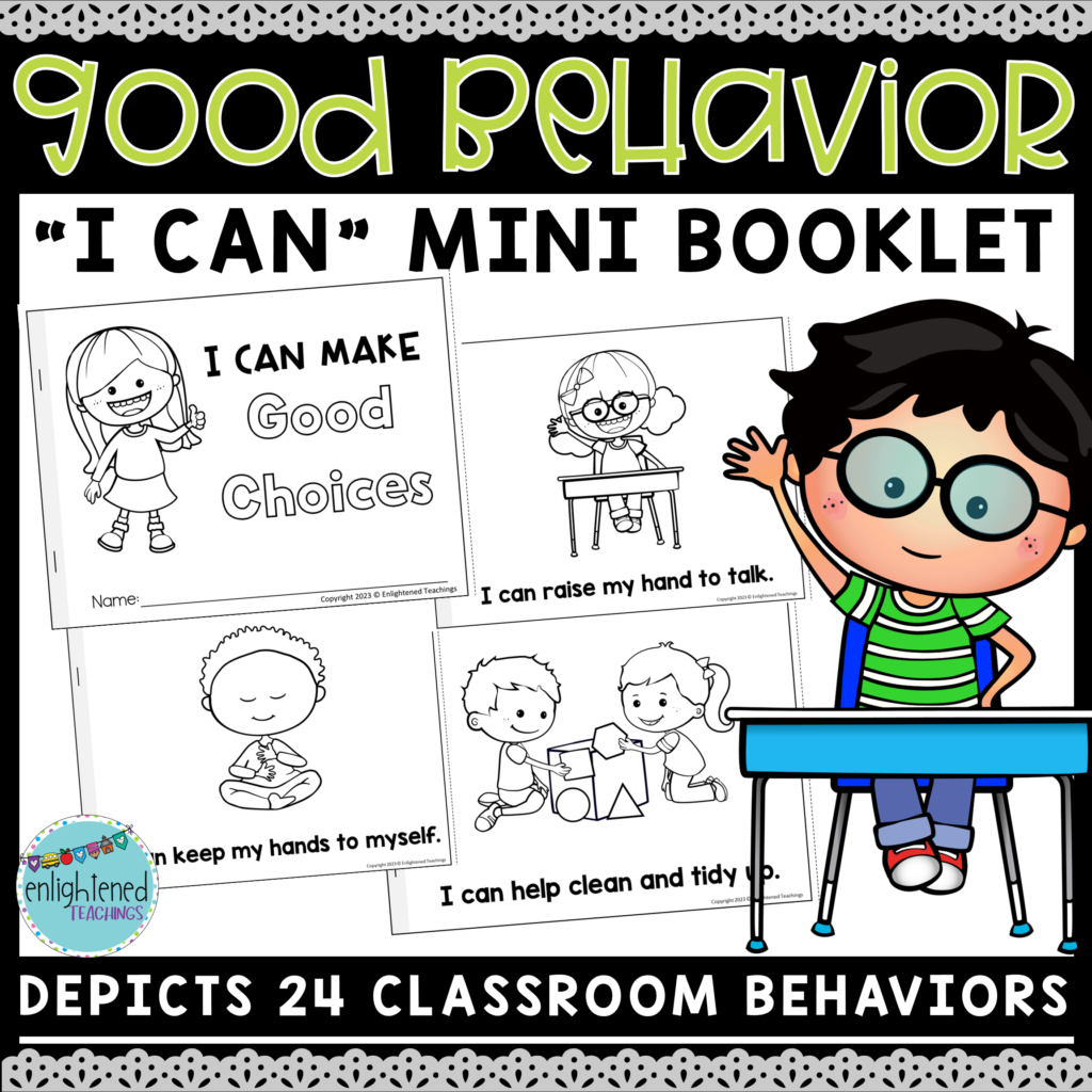 "I CAN" Good Behavior Book or Mini Reader, Behavior Management | Made ...