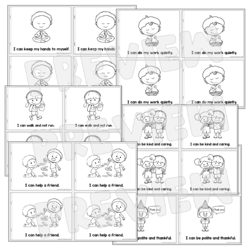 "I CAN" Good Behavior Book or Mini Reader, Behavior Management | Made ...