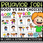 Good vs Bad Behavior Activities BUNDLE Cards, Worksheets & Booklet ...