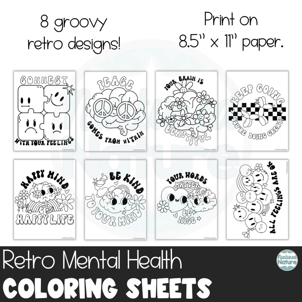 Retro Classroom Decor and Activities Bundle - Mental Health | Made By ...