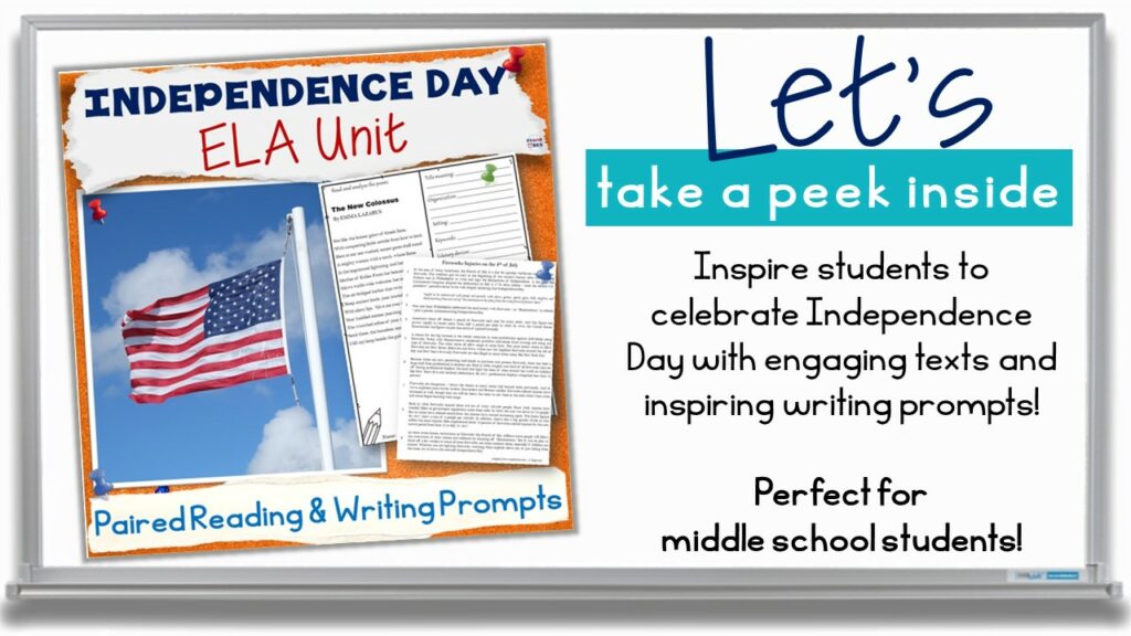 Independence Day Unit - 4th of July Paired Reading, Prompts - Print and ...