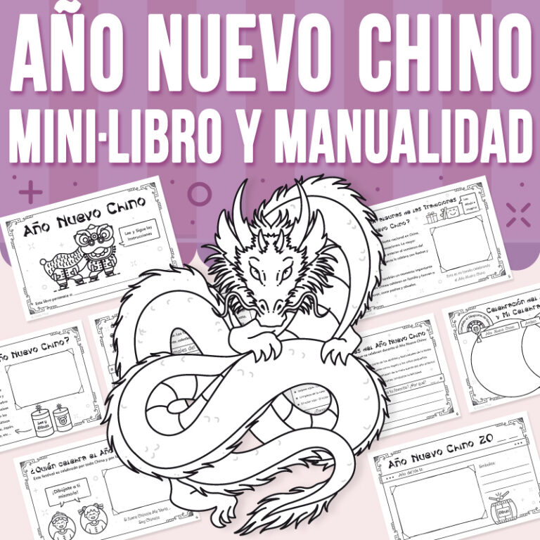 Año Nuevo Chino 2025 Mini Libro y Manualidad, Tradiciones Año Nuevo ...