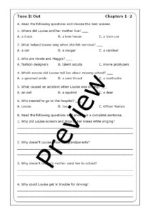 Jamie Sumner "Tune It Out" worksheets | Made By Teachers