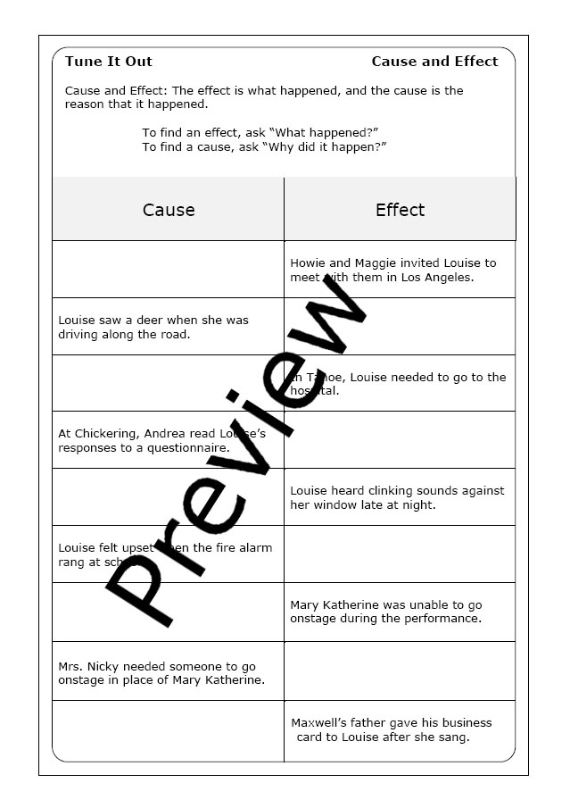 Jamie Sumner "Tune It Out" worksheets | Made By Teachers