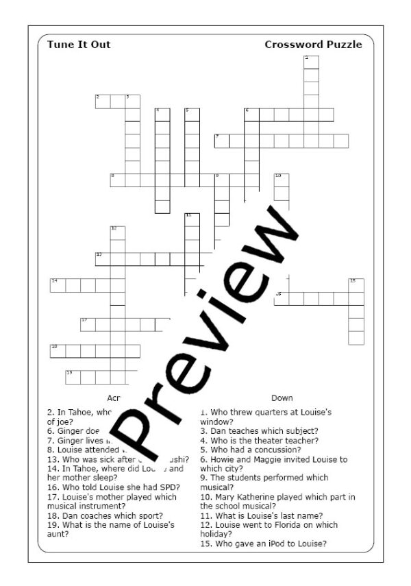 Jamie Sumner "Tune It Out" worksheets | Made By Teachers