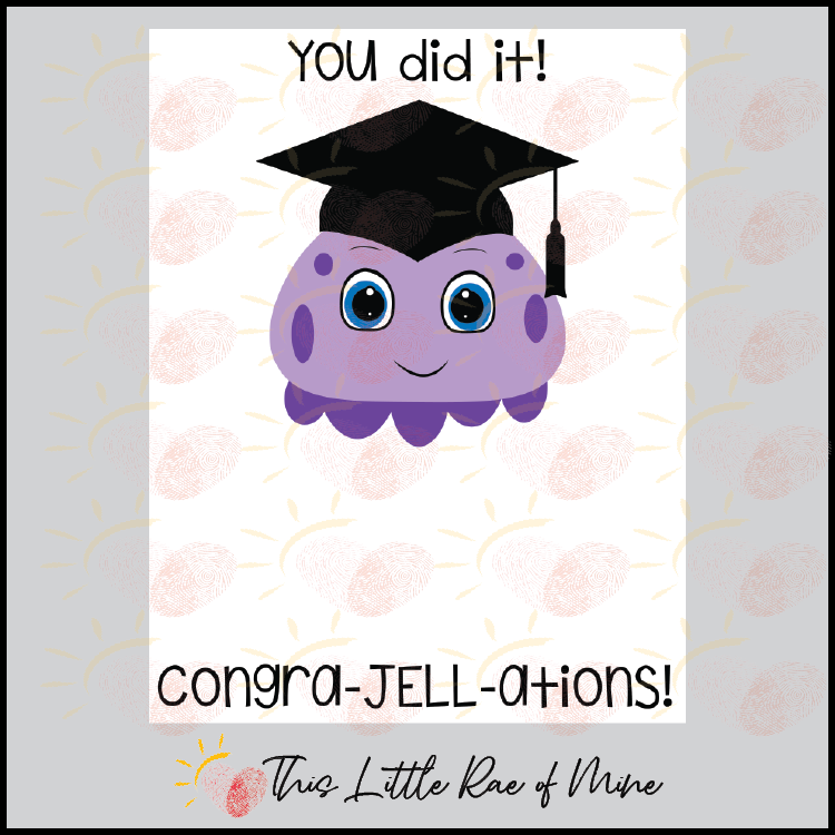Congratulations - Jelly Fish - end of school - handprint art ...