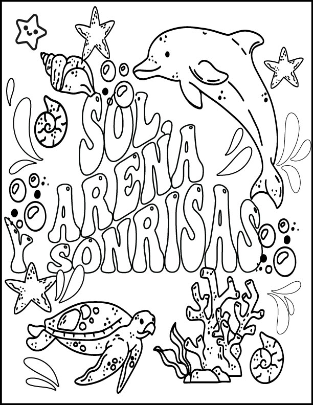 Summer Coloring Pages (SPANISH)|No Prep Fun Beach El Verano páginas de ...