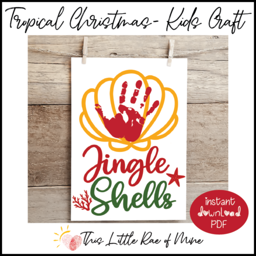 Jingle Shells - tropical Christmas in July - sea shells - Printable ...