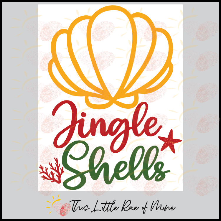 Jingle Shells - tropical Christmas in July - sea shells - Printable ...