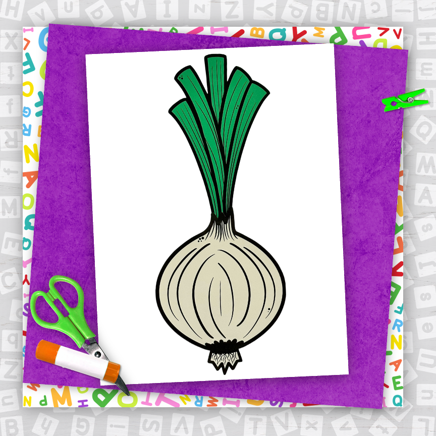 Onion Craft | Vegetable Craft | State Symbols | Made By Teachers