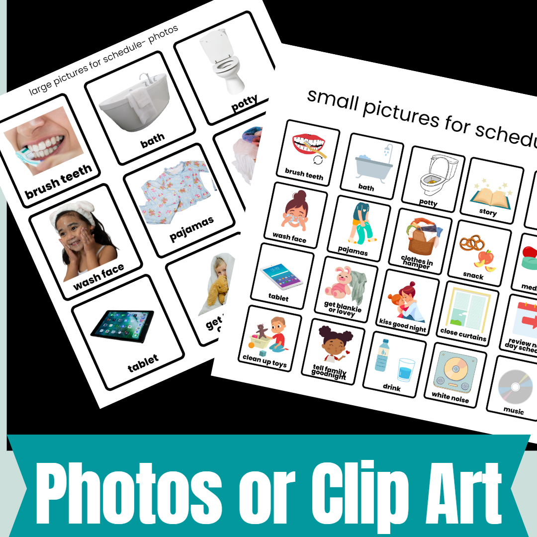 Bedtime Visual Schedule for Nighttime Routine 3 Styles | Made By Teachers